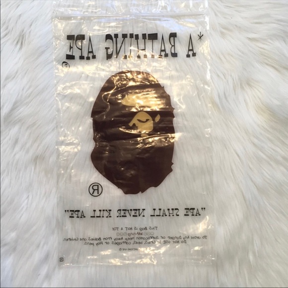 Bape | Accessories | Bape A Bathing Ape Clear Gift Clothing Bag Set 3 ...